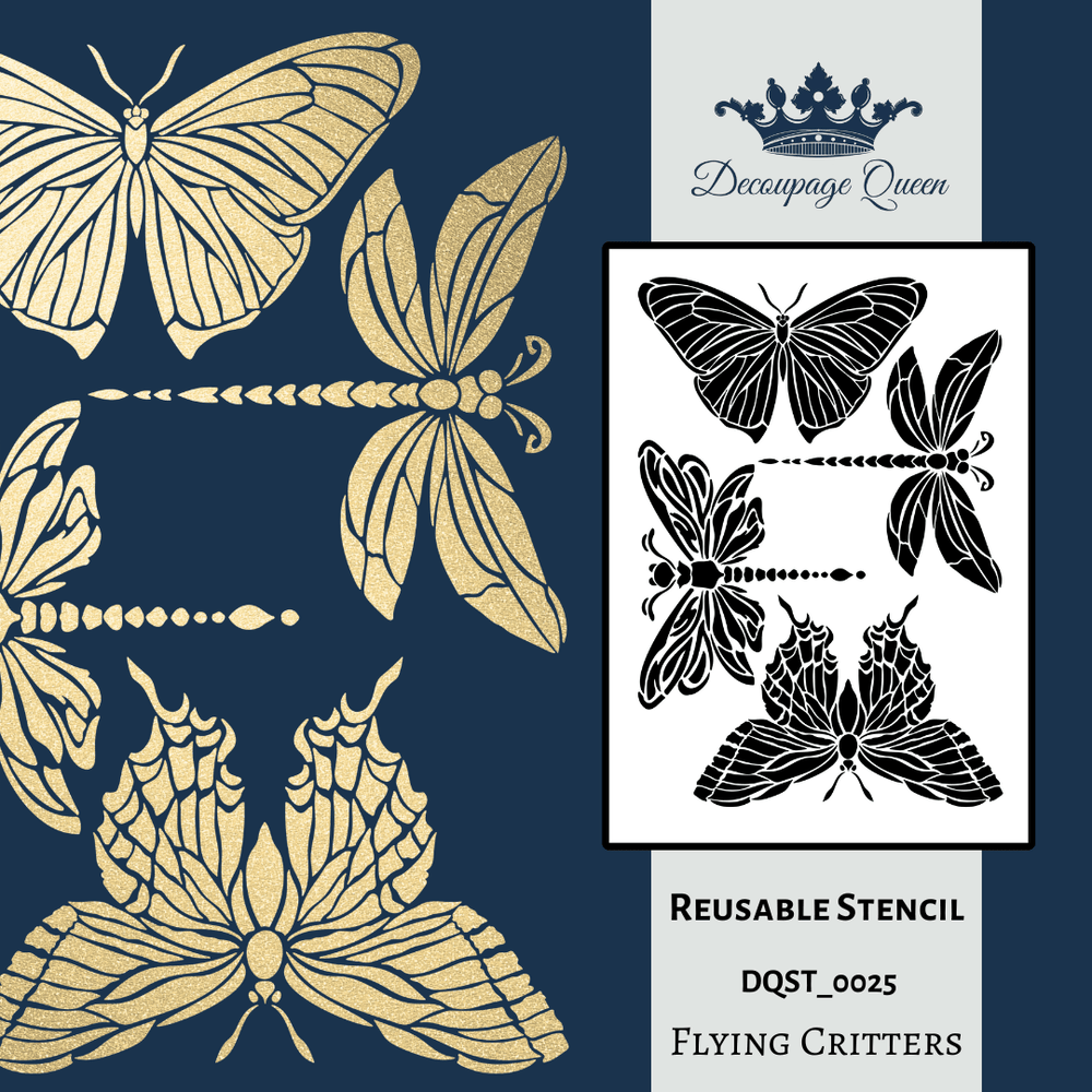 Flying Critters A4 Stencil – Pickin' Boots Vintage